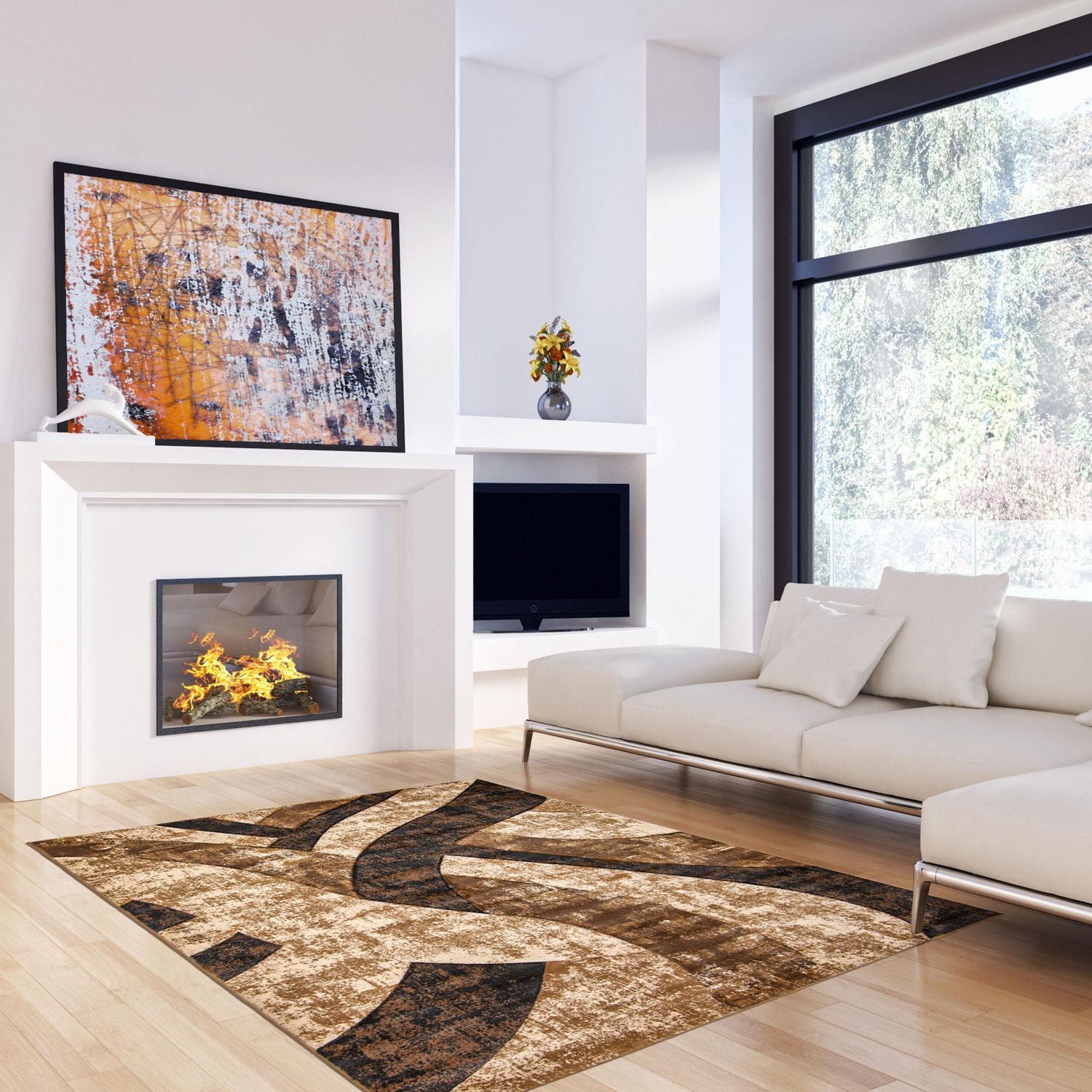 Click here for Ecarpet Modern Abstract Indoor Area Rug Haley Coll... prices