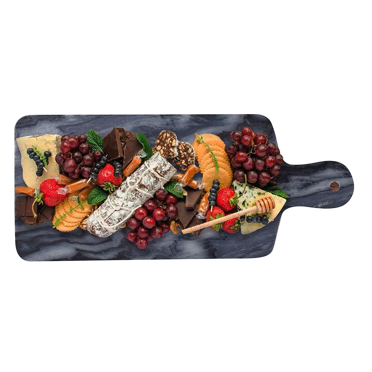 Grey Marble Rectangle Cheese Board with handle - Walmart.com