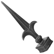 Four-Sided Spire Polypropylene Decorative Fence Toppers - Black ...