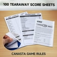 GSE Games & Sports Expert 100-Pack 7" x 5" Canasta Score Pads. Canasta ...