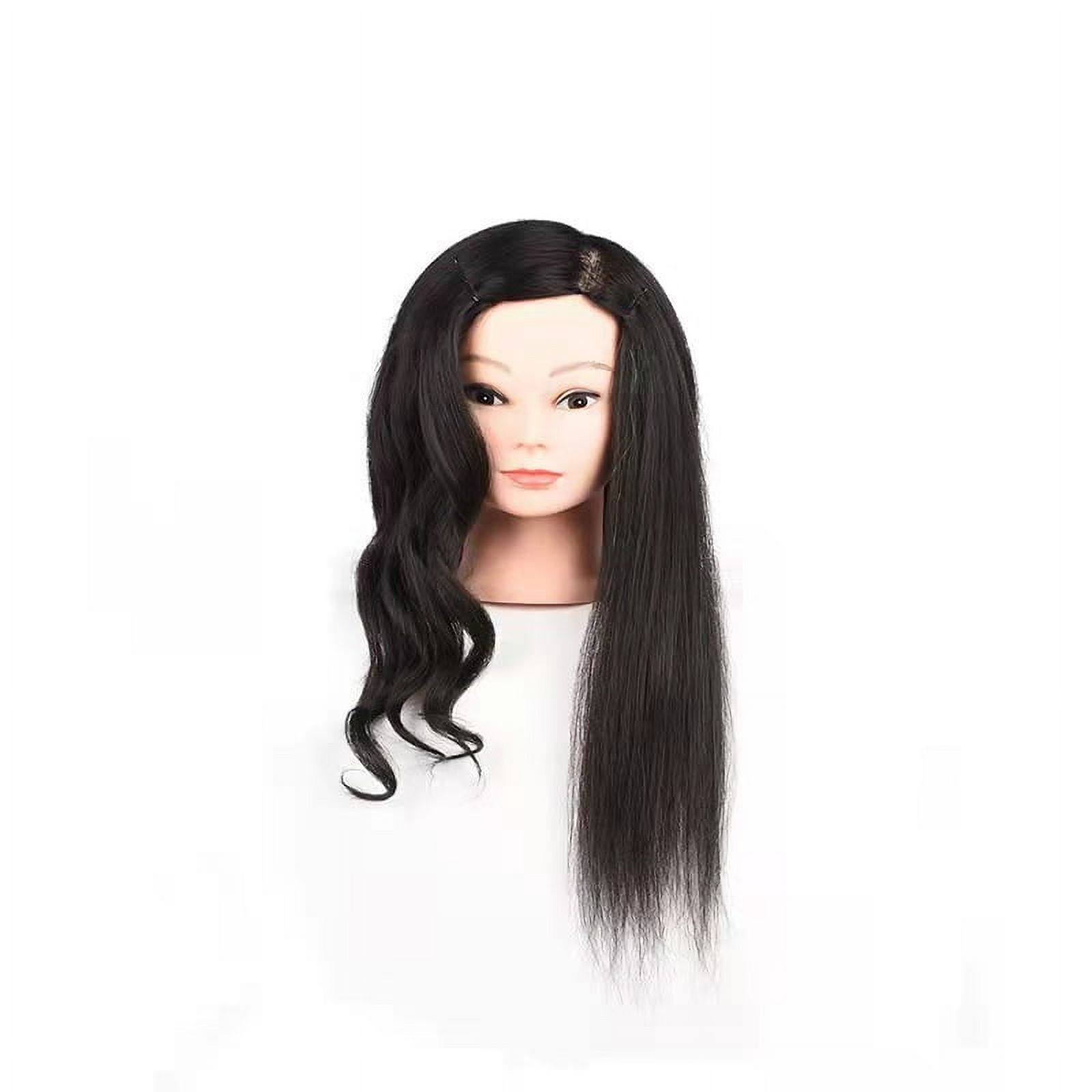 El molde de cabeza de cabello mixto se puede utilizar para practicar el ...