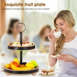 Urban Deco Modern Farmhouse Wooden Decorative Three Tiered Round Trays ...