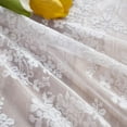 FUGee-YJ Yanjun White Lace Curtains - 36 Inch Length Country Cafe ...