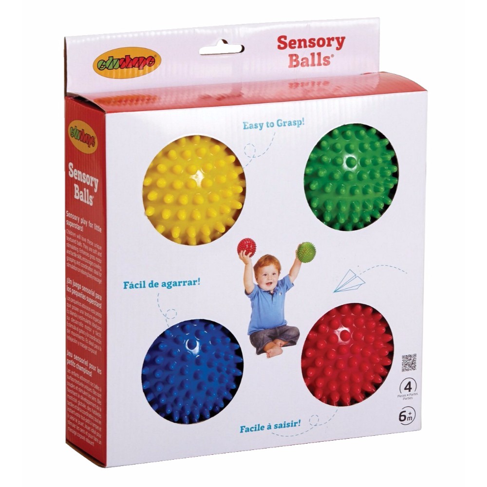 Edushape 086318 Ball Sensory 4 In. Set Of 4 - Walmart.com
