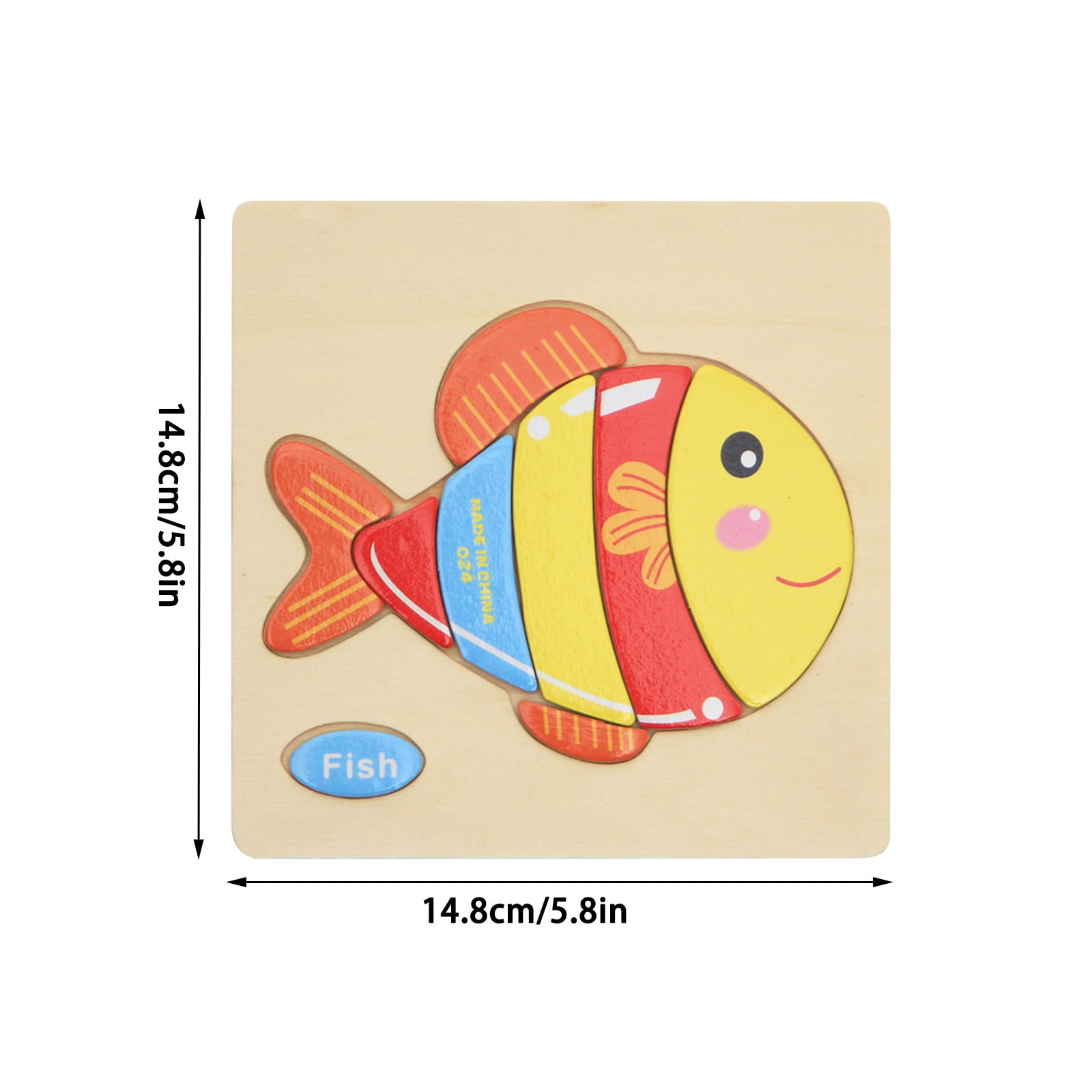 Fridja Cartoon Animal Traffic Three-dimensional Puzzle Kids's Early ...