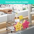 Sink Caddy Sponge Holder - Self-draining Kitchen Sink Organizer with ...