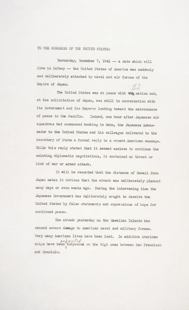 Day of infamy speech full text - insightspsawe