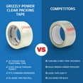 Power Clear Packing Tape Refill Rolls for Shipping, Moving, Packaging ...