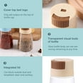 Measuring Seasoning Bottle 2 Pack,Salt Pepper Shaker Set,Glass Metering ...