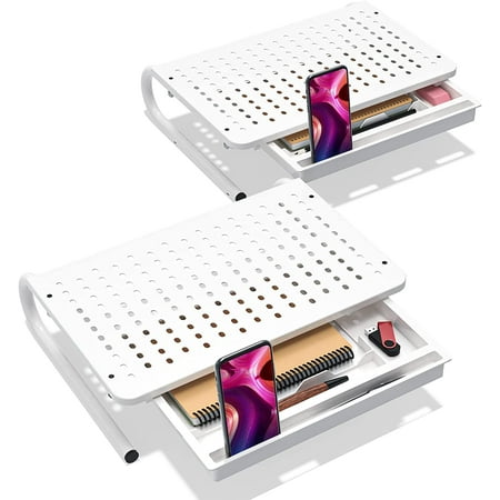 Monitor Stand Riser with Drawer Storage, Computer Monitor Stand for ...