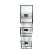 X-cosrack 3-Tier Hanging Wall File Organizer with Door Hooks and 6pcs S ...