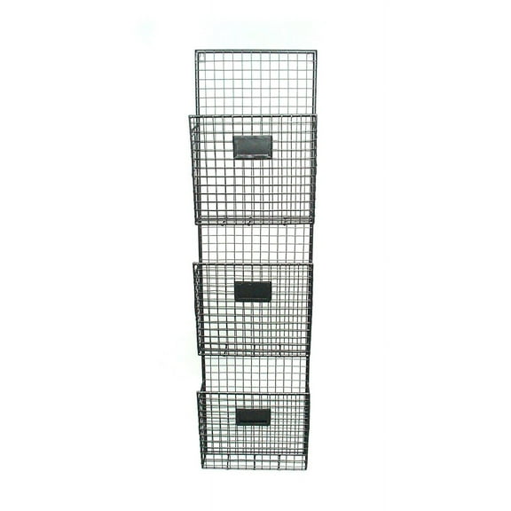 X-cosrack 3-Tier Hanging Wall File Organizer with Door Hooks and 6pcs S ...