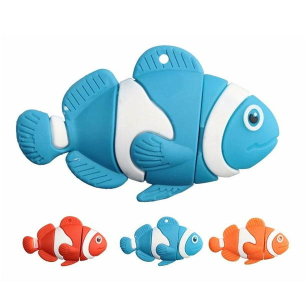 Cartoon Usb Flash Drive Real Capacity Clown Fish Memory Usb Stick ...