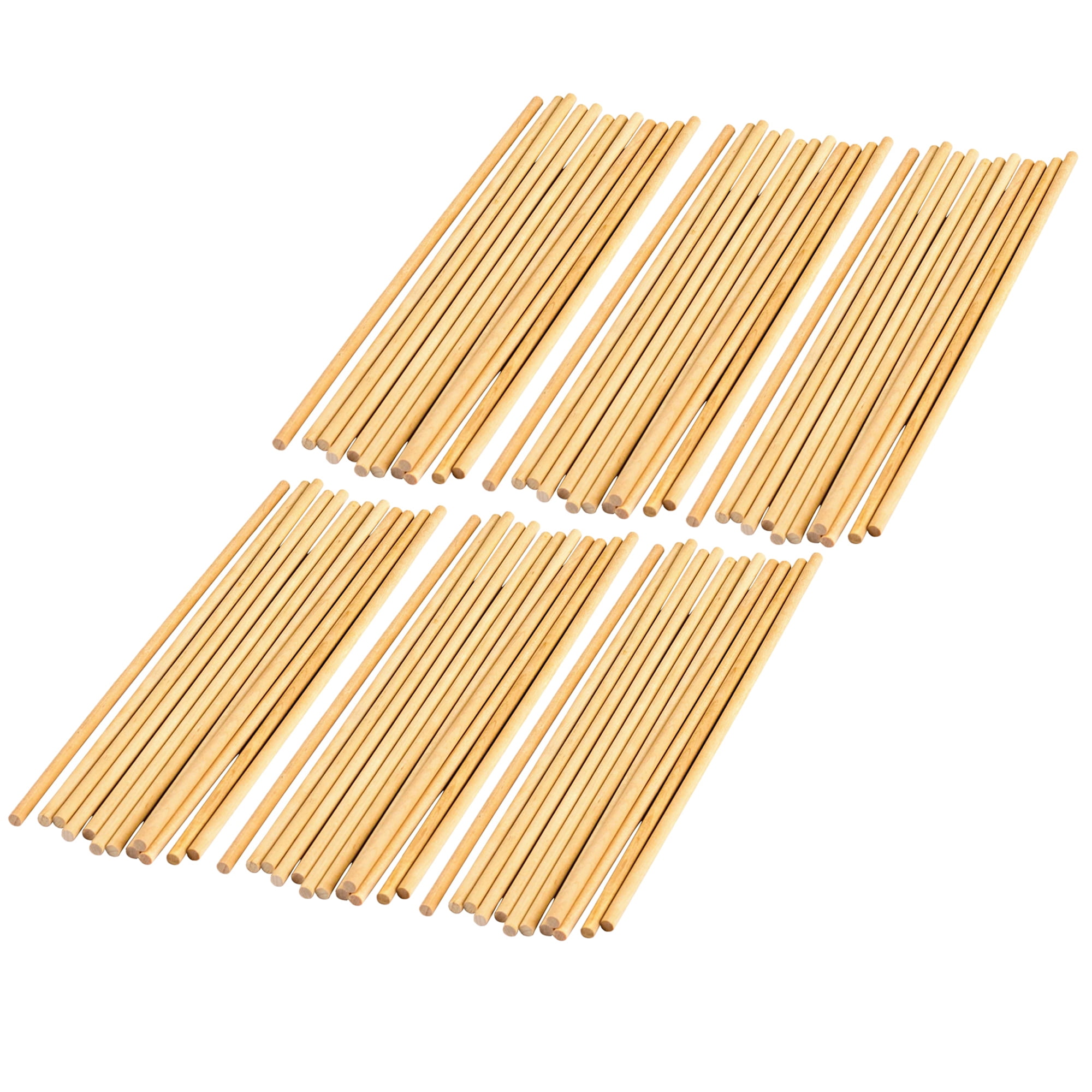 STEM Basics: 1/4" Wood Dowels, 12 Per Pack, 6 Packs - Walmart.com