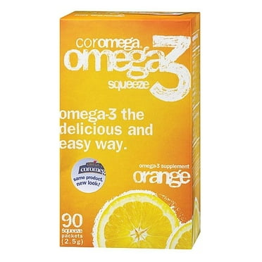 Coromega Omega-3 Squeeze Packets, Orange, 120 Ct - Walmart.com