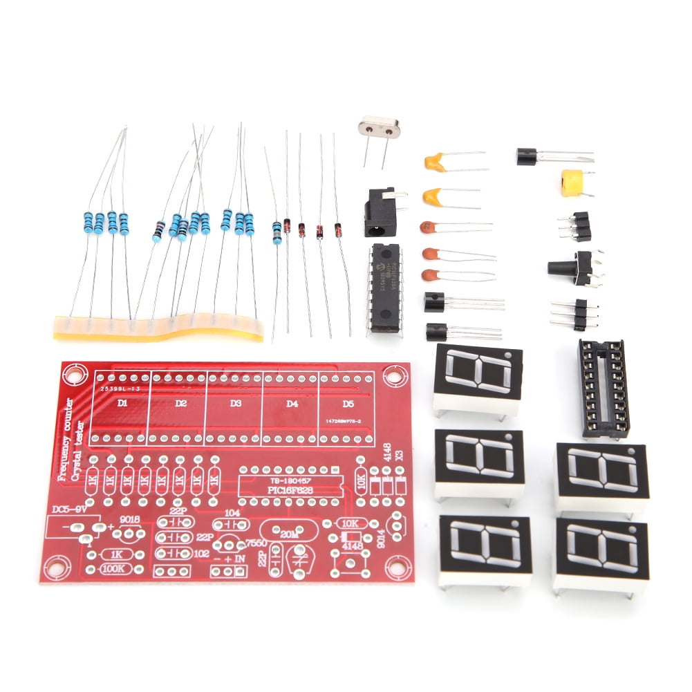 Frequency Counter Kit,DIY 1Hz-50MHz Frequency Indicator Frequency Meter ...