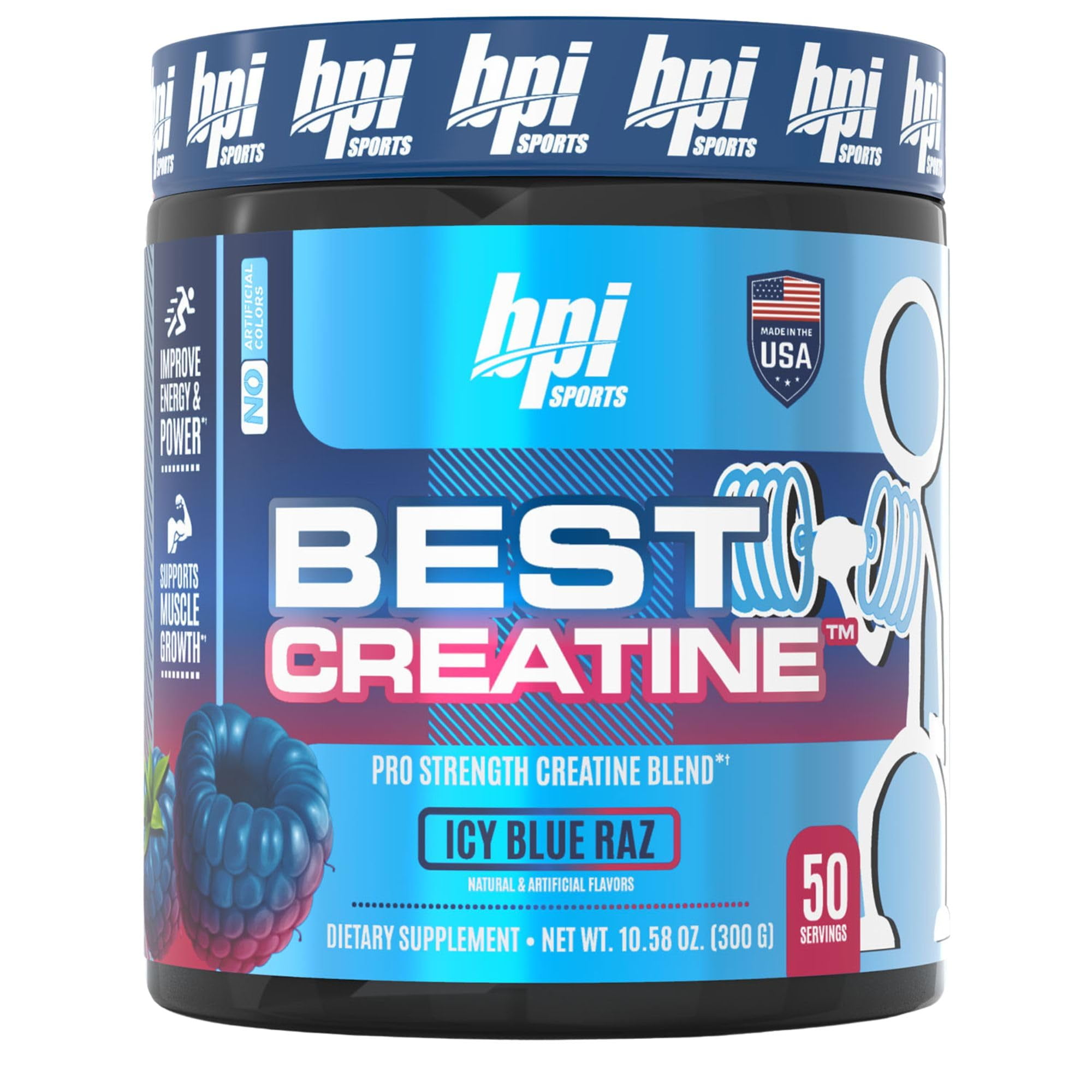 Suplemento BPI Sports Best Creatina, 50 porciones, Icy Blue Raz ...