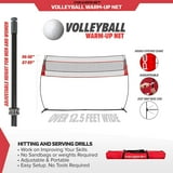 PowerNet Outdoor Volleyball Practice Net, Freestanding, Adjustable ...