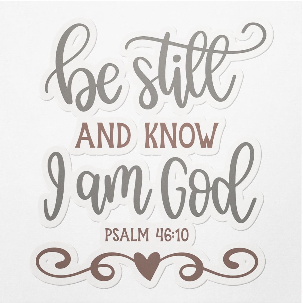 Angdest Club Decal Stickers Of Psalm 46-10 Premium Indoor (No ...