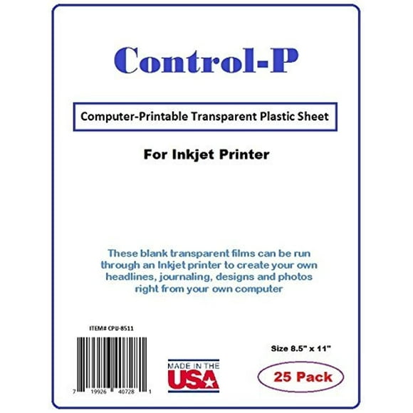 Inkjet Printable Transparency Film