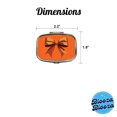 Bow Cheerleading Coquette Orange Small Travel Handbag Pill Box Case ...
