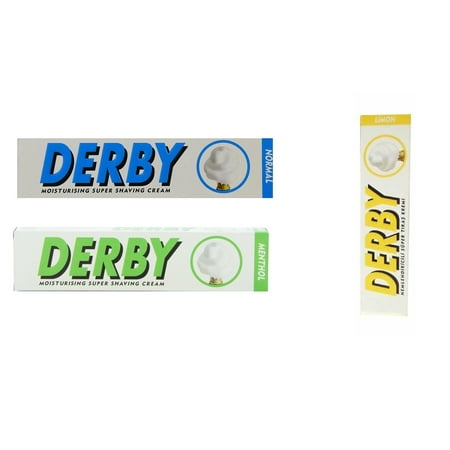 Derby Moisturizing Shaving Cream,100g Set Menthol, Lemon, Normal ...