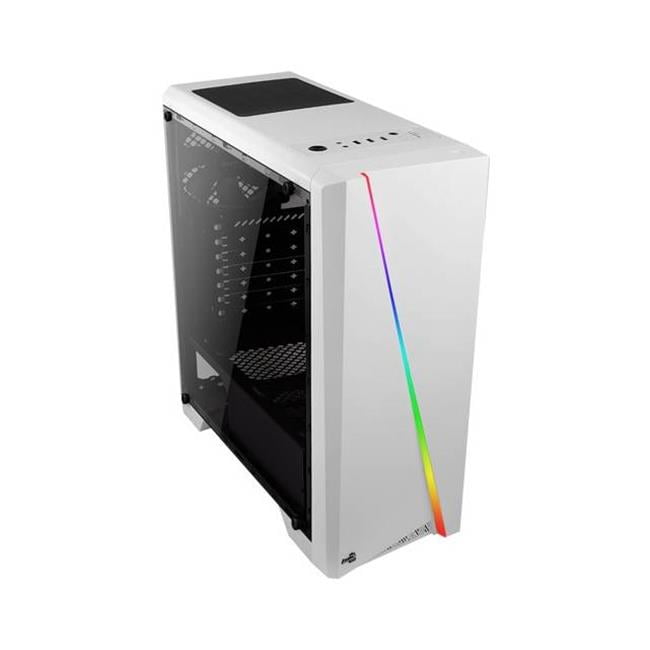 Aerocool CYLON WHITE RGB PGS V Series No Power Supply ATX Mid Tower ...