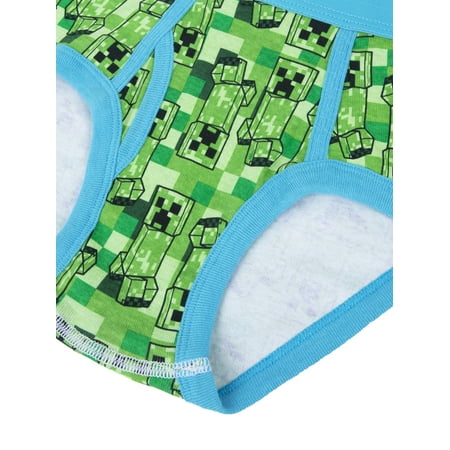 Minecraft - Minecraft, Boys Underwear, 10 Pack Briefs Sizes 4 - 8 ...