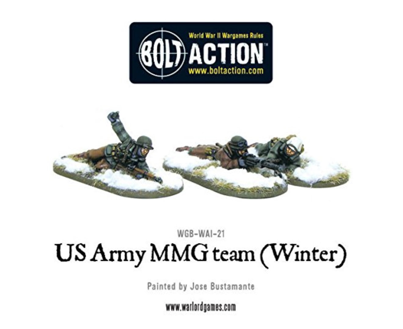 Warlord Games - US Army MMG team (Winter) - 28mm Bolt Action Wargaming ...