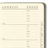 Gallery Leather Pocket Address Book - Acadia Tan - 6" x 3.25" - Walmart.com