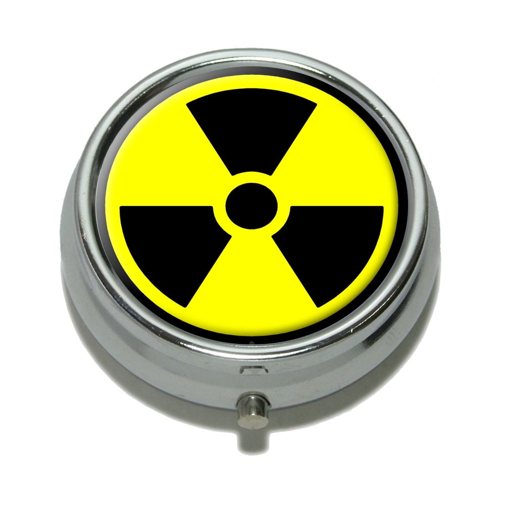 Radioactive Nuclear Warning Symbol Pill Box - Walmart.com