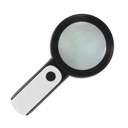 Magnifying Glass, Black And White Lighted Magnifier For Jewelry ...