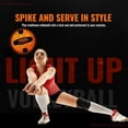 Wave Runner LED Light-Up Volleyball - Glow in The Dark, 10.35 in ...