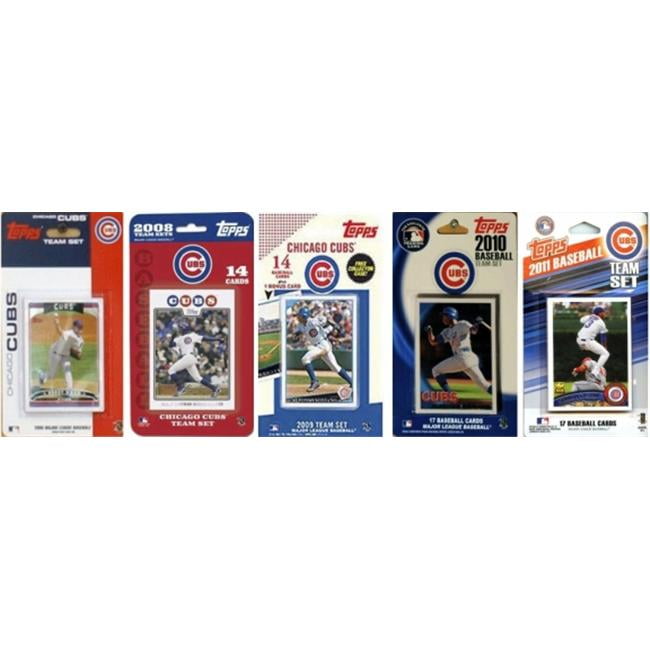 C & I Collectables CUBS511TS MLB Chicago Cubs 5 Different Licensed ...