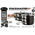 Gotham Steel Stackmaster Pots and Pans Set, 10 Piece Cookware Set ...
