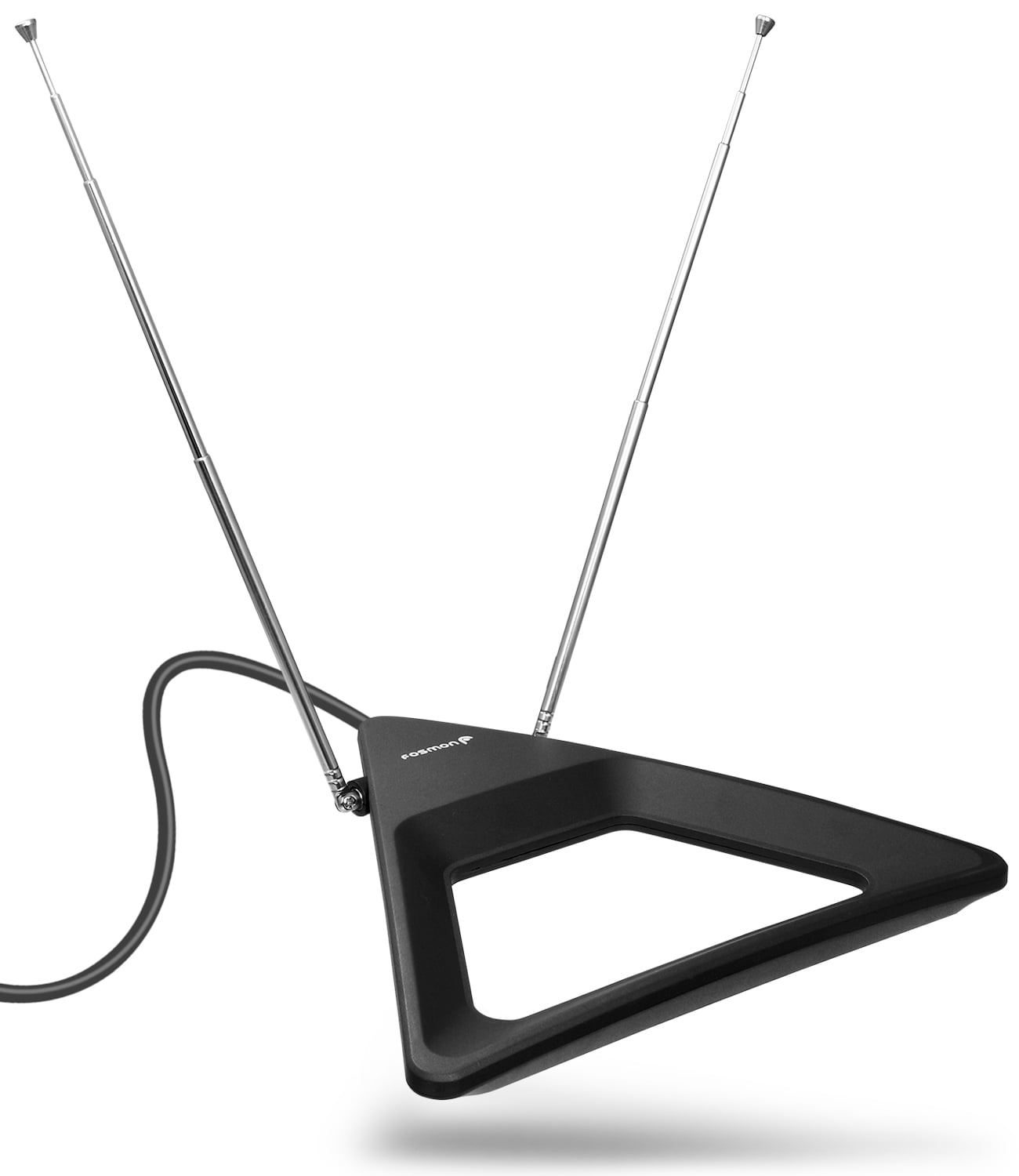 Fosmon HDTV Antenna 25-40 Miles Range, Indoor Rabbit Ear TV Antenna ...