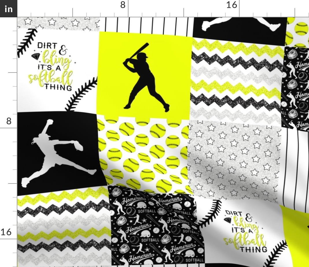 Softball Fleece Fabric