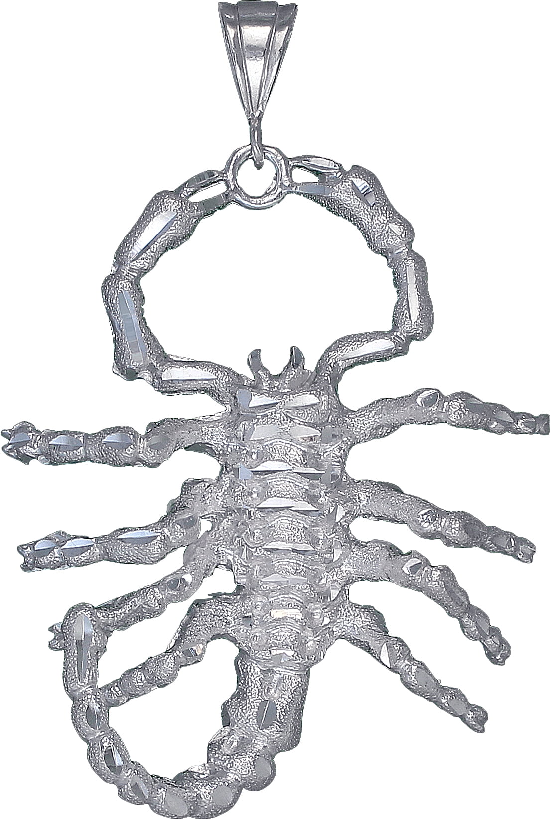 Huge Heavy Sterling Silver Scorpion Pendant Necklace 3.33 Inches 37 ...