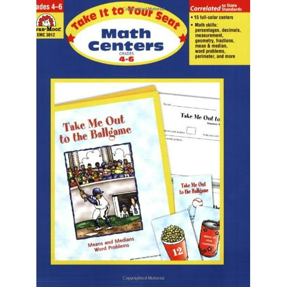 Evan-Moor Take It to Your Seat Science Centers Book, Multiple Grades ...