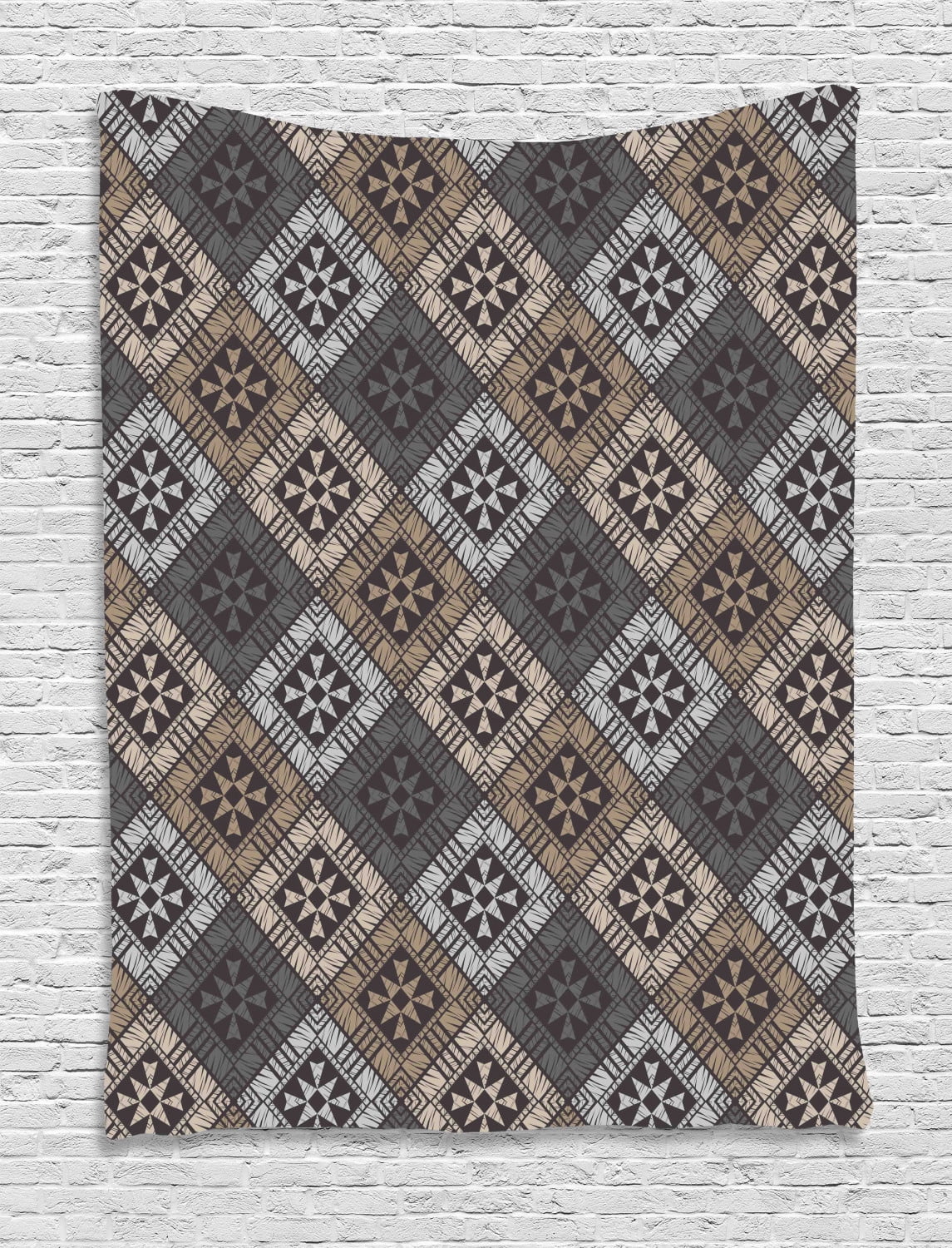 Abstract Tapestry, Embellishment of Ethnic Traditional Structures, Wall ...