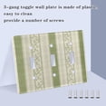 3-Hole Switch Plate Cover Faceplates Covers Smooth Rounded Corners ...