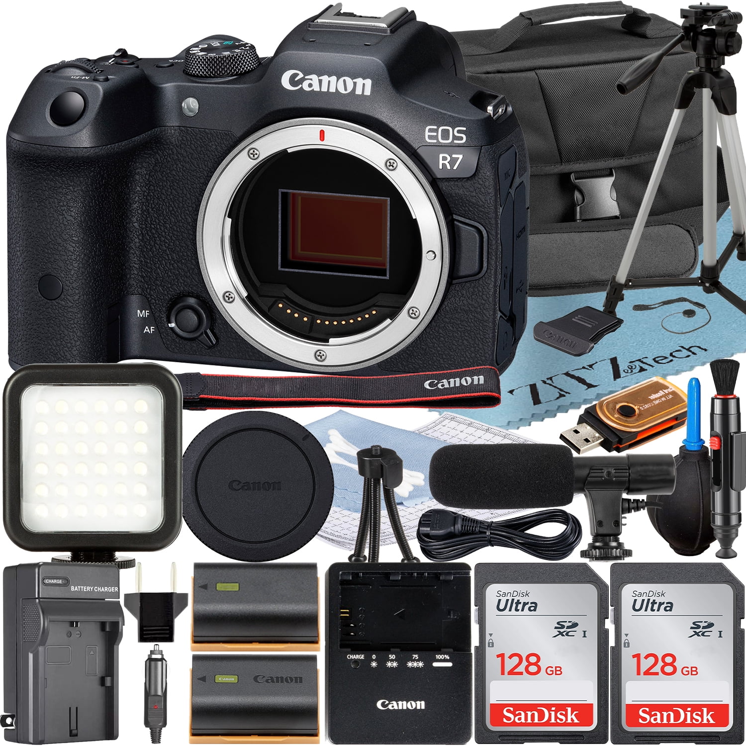 Click here for Canon Eos R7 Mirrorless Camera (Body) With 2 Pack... prices