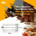 ROTO-Q 360 Cordless Rotisserie Kit w/Skewer Set for Grills, Ovens ...