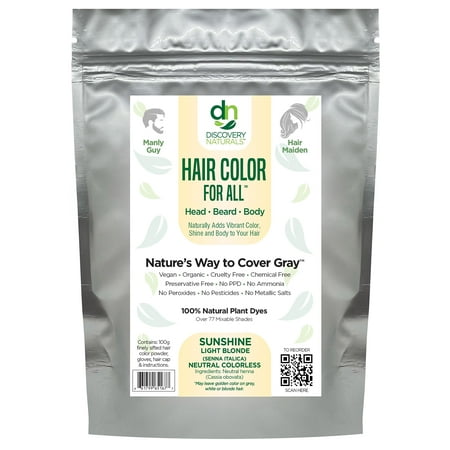 Blonde Henna Hair Color For All Kit | 100% All Natural Hair Dye & Beard ...