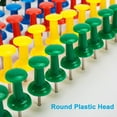 Mixcolor Push Pins - 500 Pins with Storage Box, Steel Point,Mixcolor ...