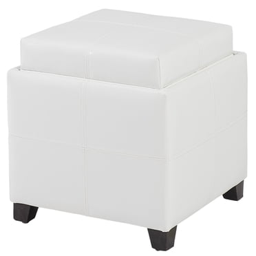 Vinyl Storage Ottoman, Multiple Colors - Walmart.com