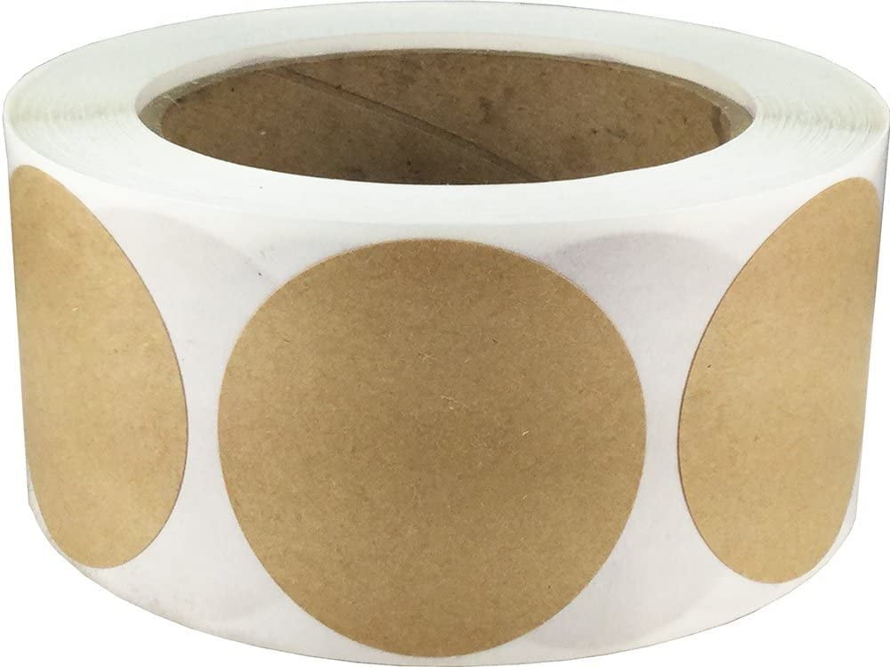 Natural Brown Kraft Color Coding Labels for Organizing Inventory 2 Inch ...