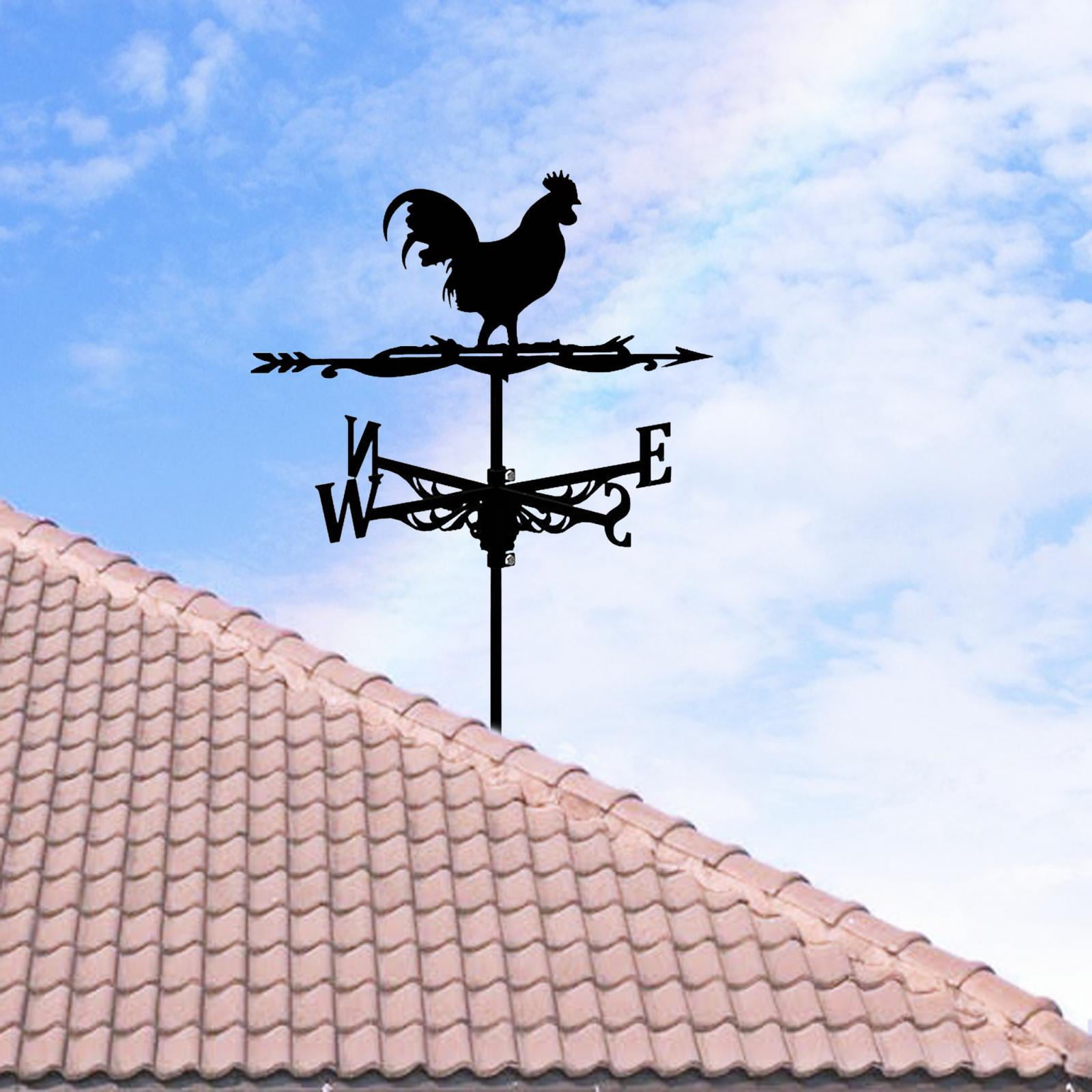 Fence Mount Shape Weathervane Weather Vane Decoration Wind Direction ...