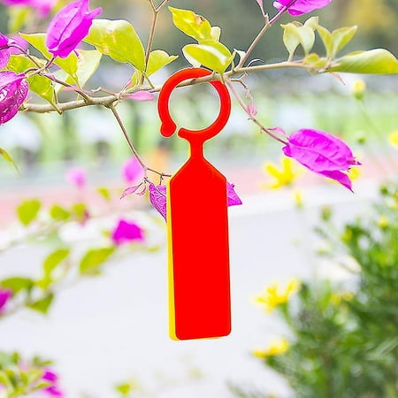 50pcs Thick Plastic Tree Tags Labels Yellow Plant Hanging Tags Garden ...