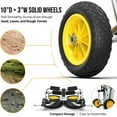 Bonnlo Kayak Cart Dolly Kayak Wheels Detachable Canoe Cart with Solid ...